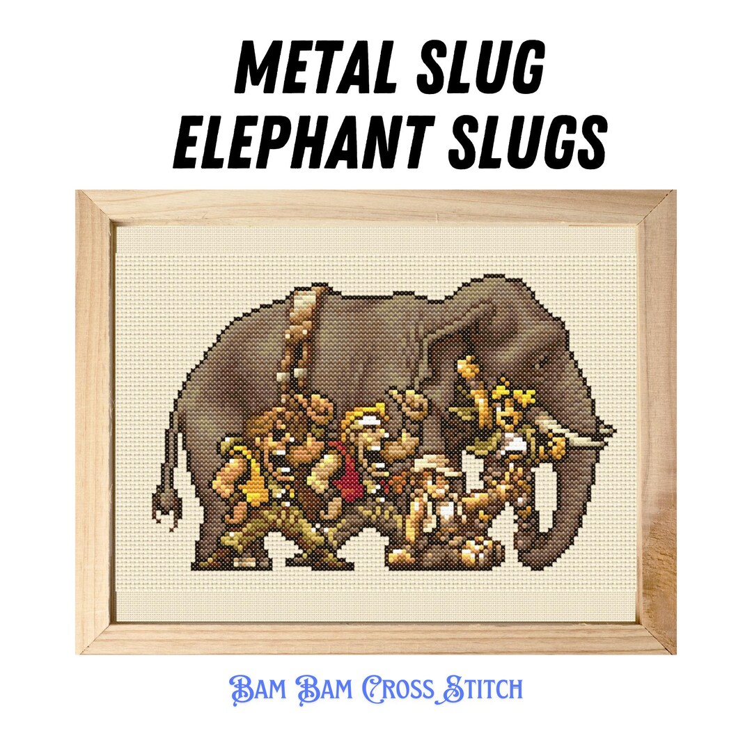 Metal Slug Elephant Slugs : Cross Stitch Pattern - DIGITAL FILE ONLY - Etsy