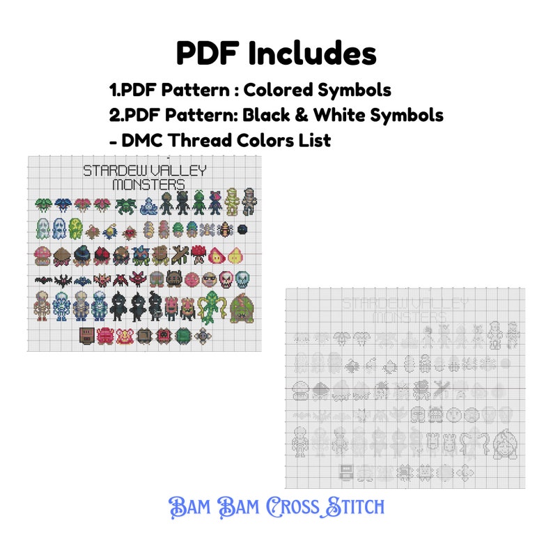 Stardew Valley Combo 9 Set : Cross Stitch Pattern DIGITAL FILE ONLY - Etsy