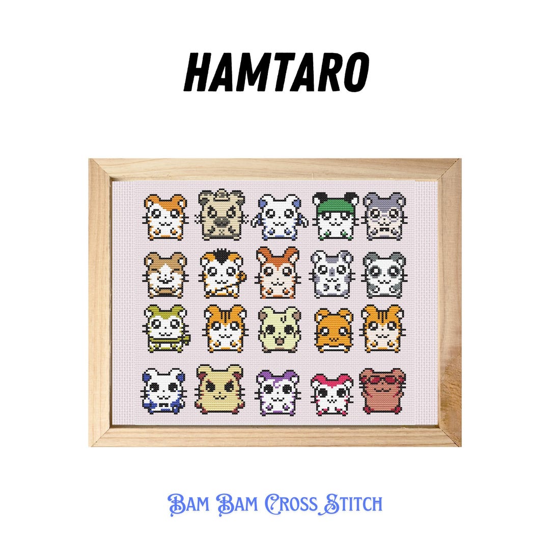 Hamtaro and Friends : Cross Stitch Pattern - DIGITAL FILE ONLY - Etsy