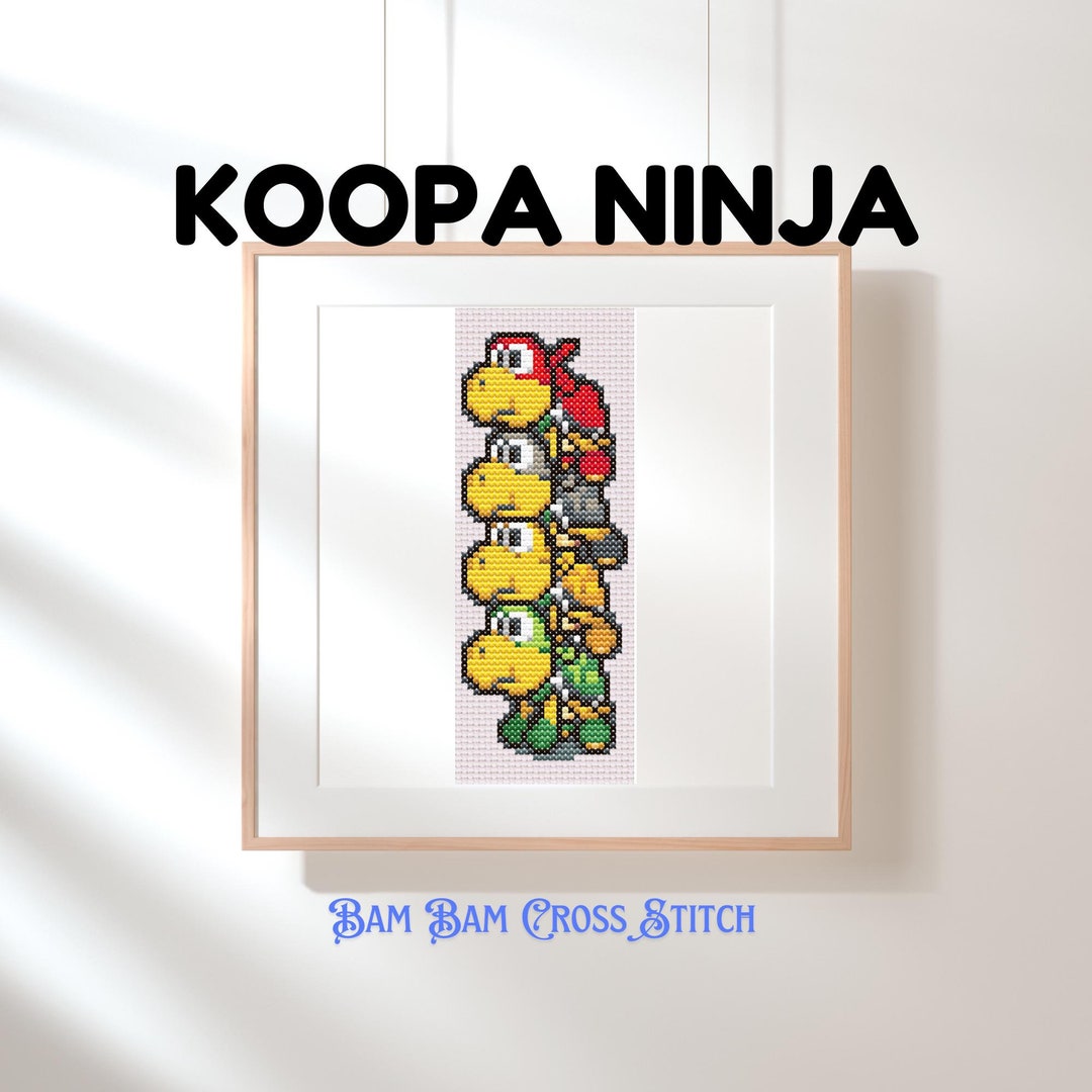 Koopa Ninja Super Mario : Cross Stitch Pattern - DIGITAL FILE ONLY - Etsy