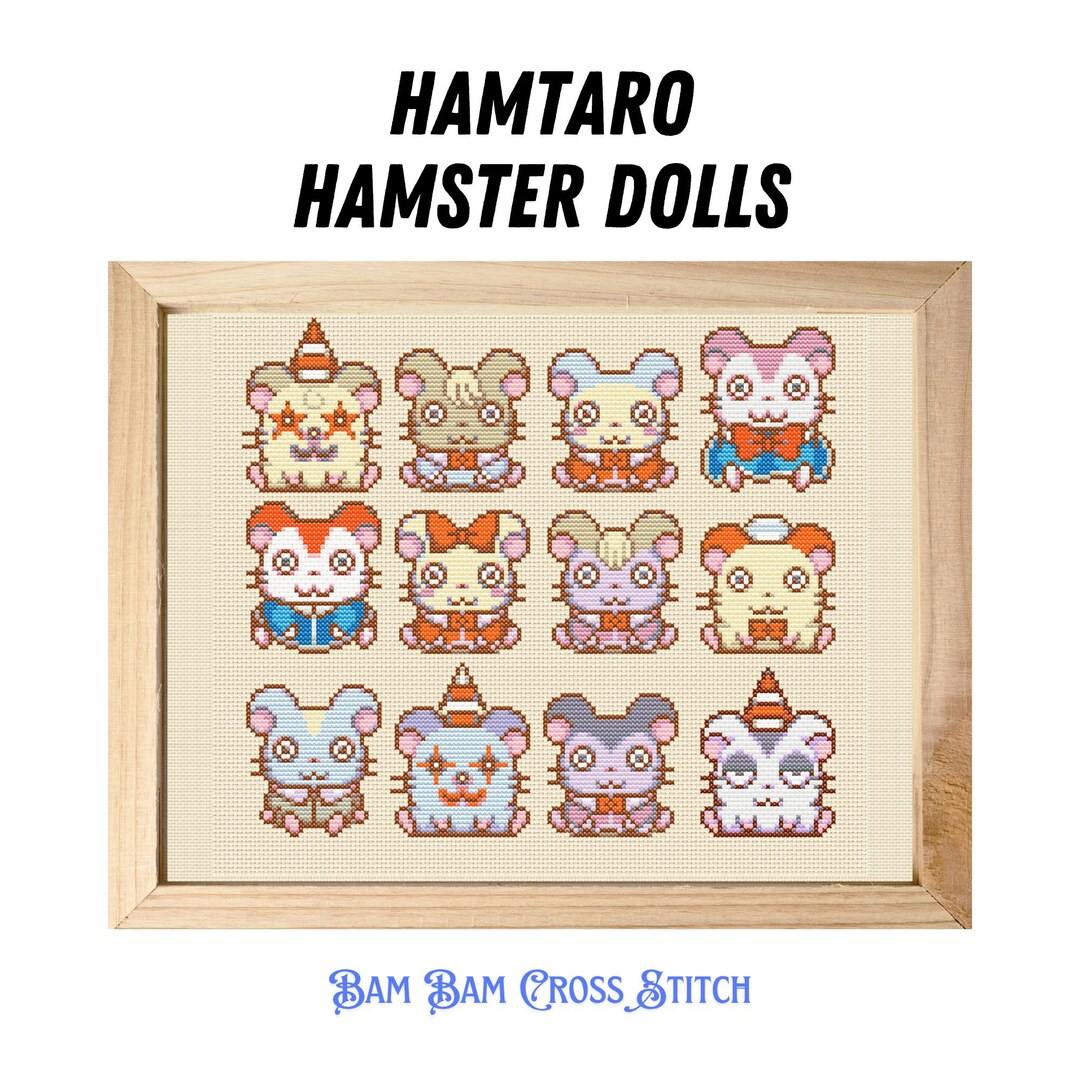 Hamtaro - Hamster Dolls : Cross Stitch Pattern - DIGITAL FILE ONLY - Etsy