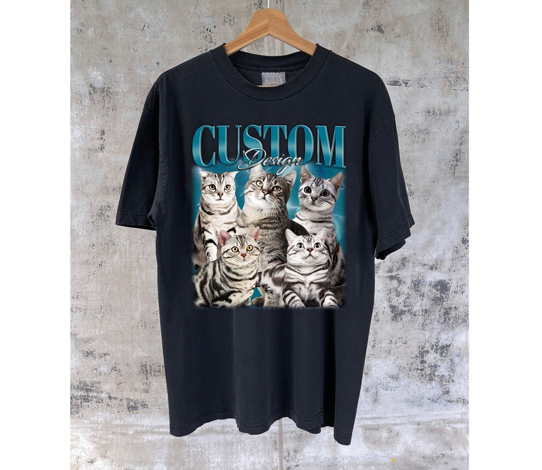 Custom Cat Design Shirt Custom Cat T-shirt Custom Cat Tees - Etsy