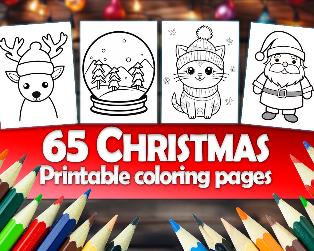 Christmas Coloring Pages for Kids - 65 Festive Pdfs for Endless Fun ...