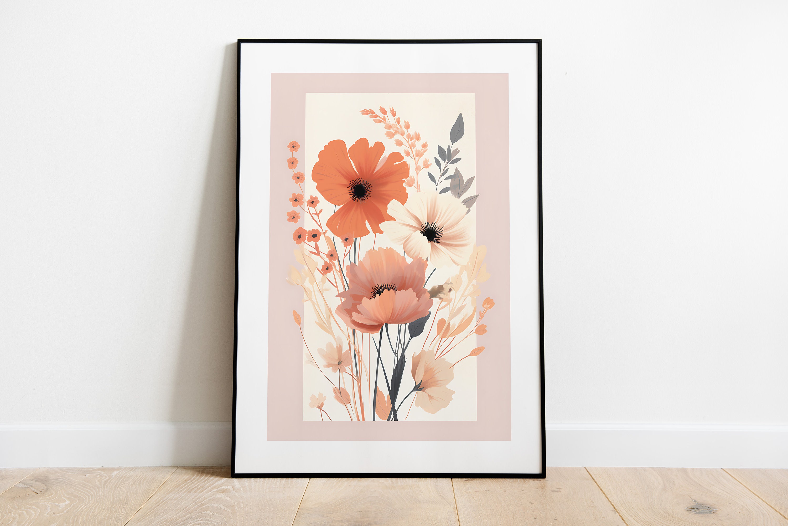 Wild Flowers Design Poster | DIGITAL DOWNLOAD | Vibrant and Serene ...