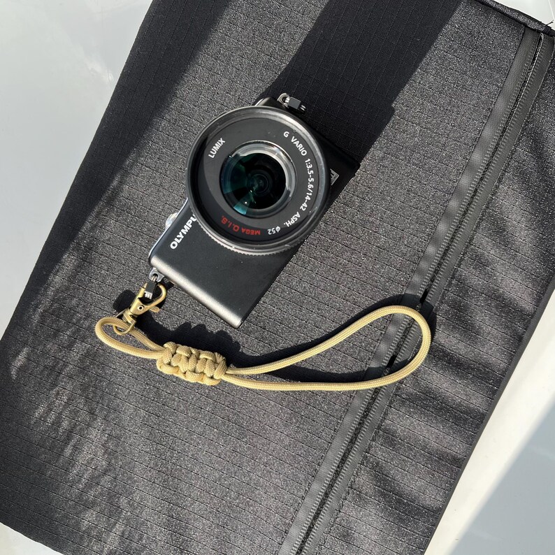Paracord Beige Wrist Camera Strap, Handmade DSLR Camera Strap, Gift for ...