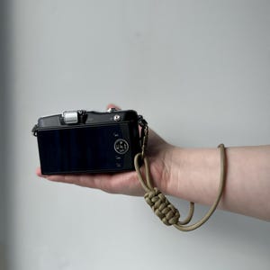 Paracord Beige Wrist Camera Strap, Handmade DSLR Camera Strap, Gift for ...