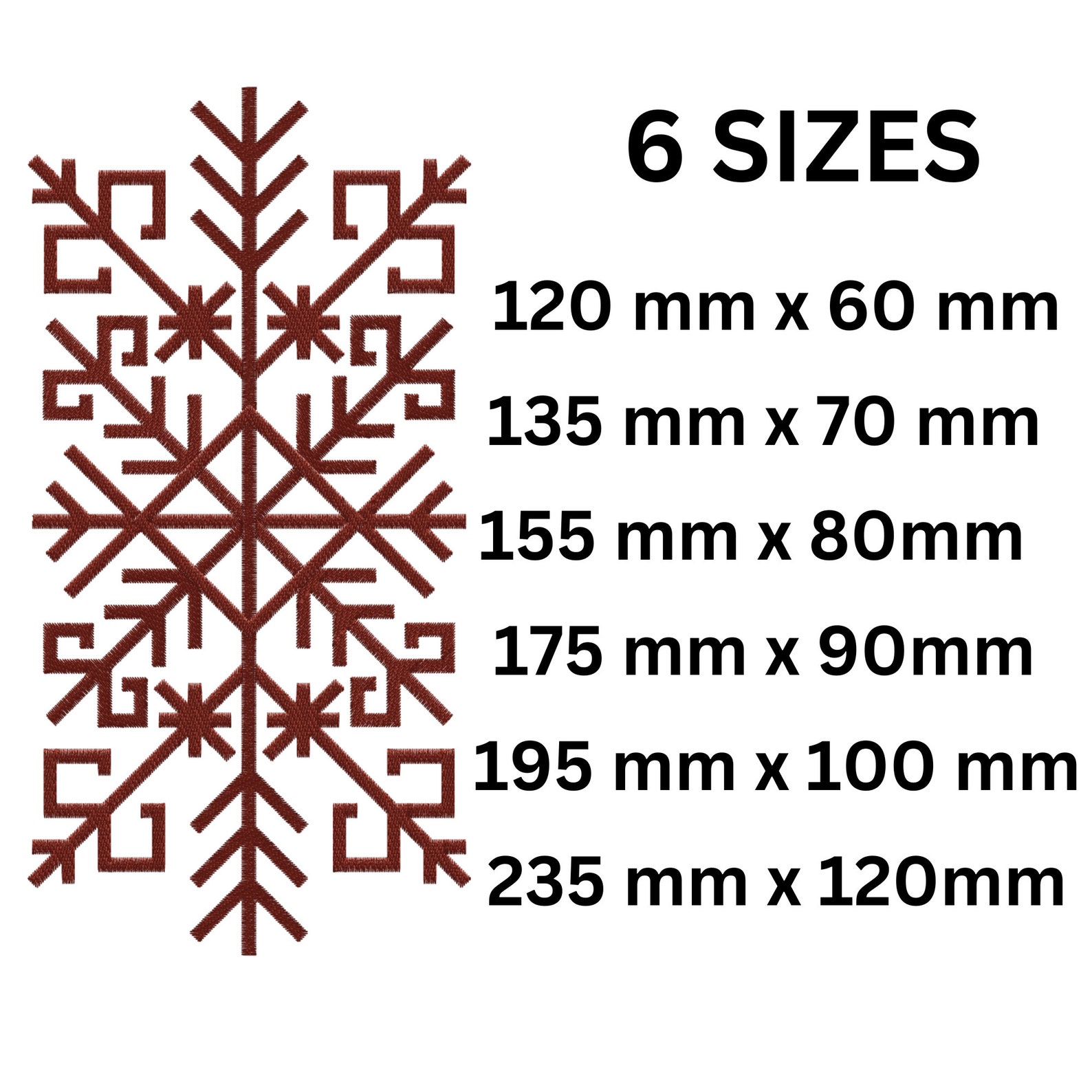 Latviešu Zīmju Raksts, Latvian Signs Embroidery File 6 Sizes Latvia ...