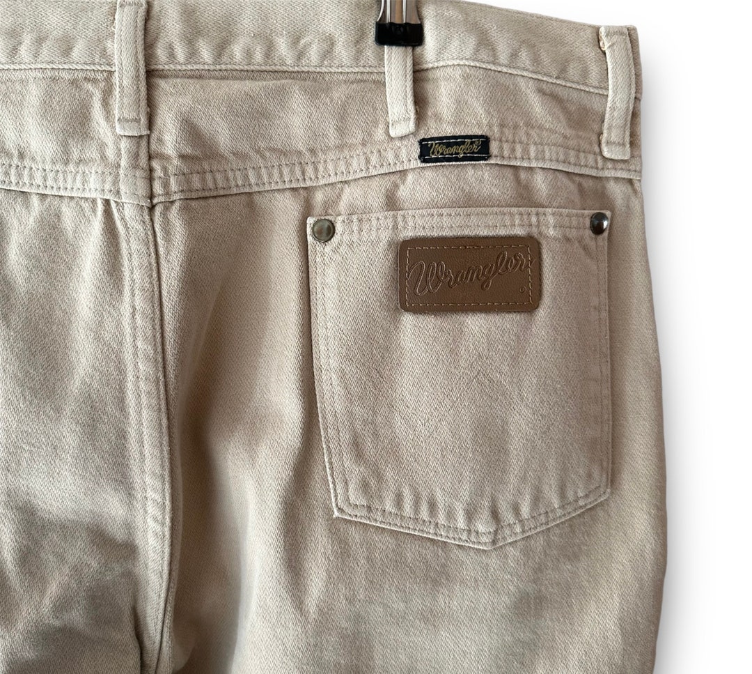 Vintage 90s Wrangler Light Tan Denim Jeans - Etsy