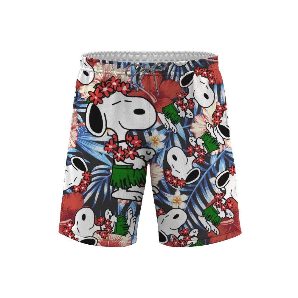 Hawaii Shirt Snoopy Red Colorful Cotton Hawaiian Shirt, Snoopy ...
