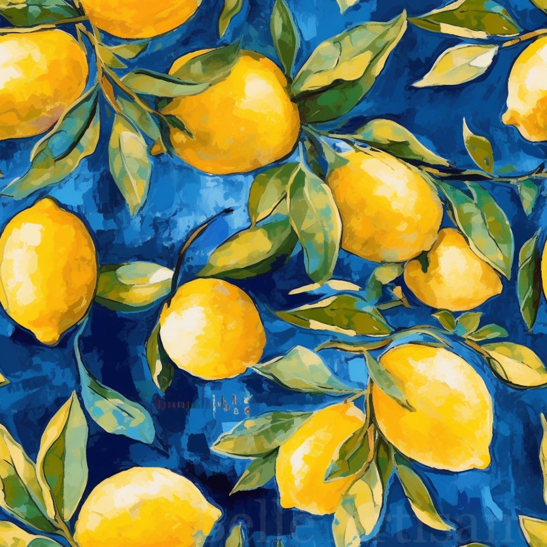 Digital Paper - Lemons - SEAMLESS - Etsy