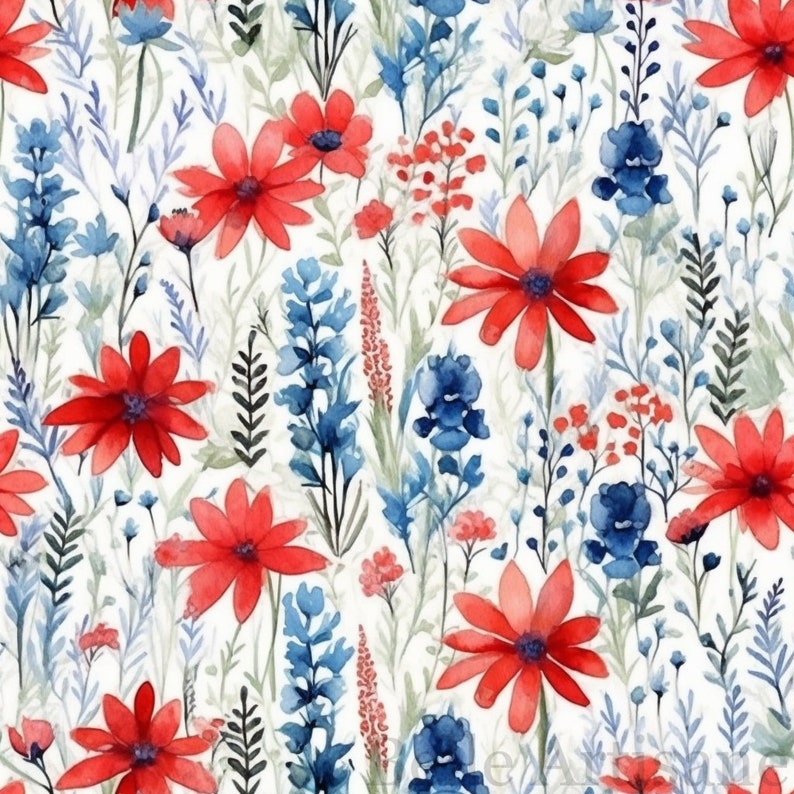 Digital Paper - 4th of July - SEAMLESS - Etsy