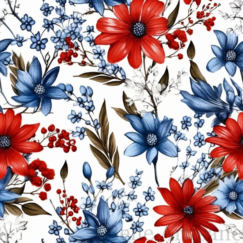 Digital Paper - 4th of July - SEAMLESS - Etsy