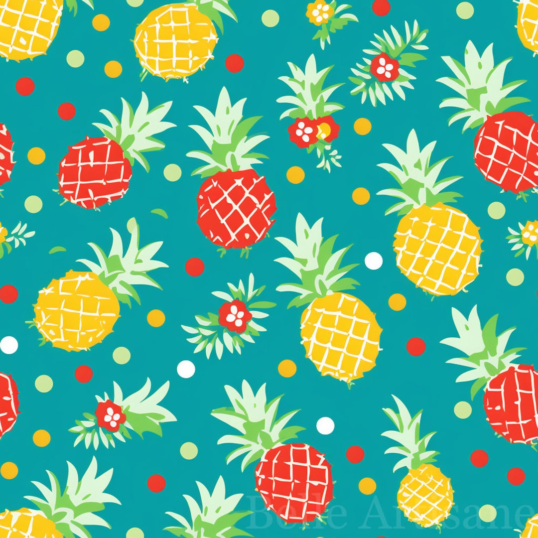 Digital Paper - Pineapples - SEAMLESS - Etsy
