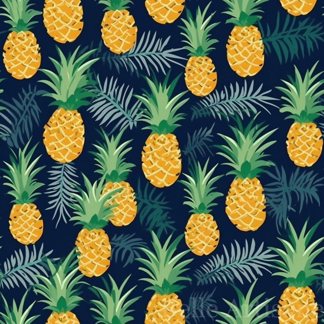 Digital Paper - Pineapples - SEAMLESS - Etsy