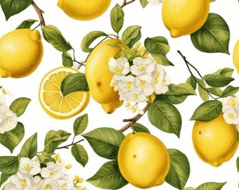 Digital Paper - Lemons - SEAMLESS - Etsy