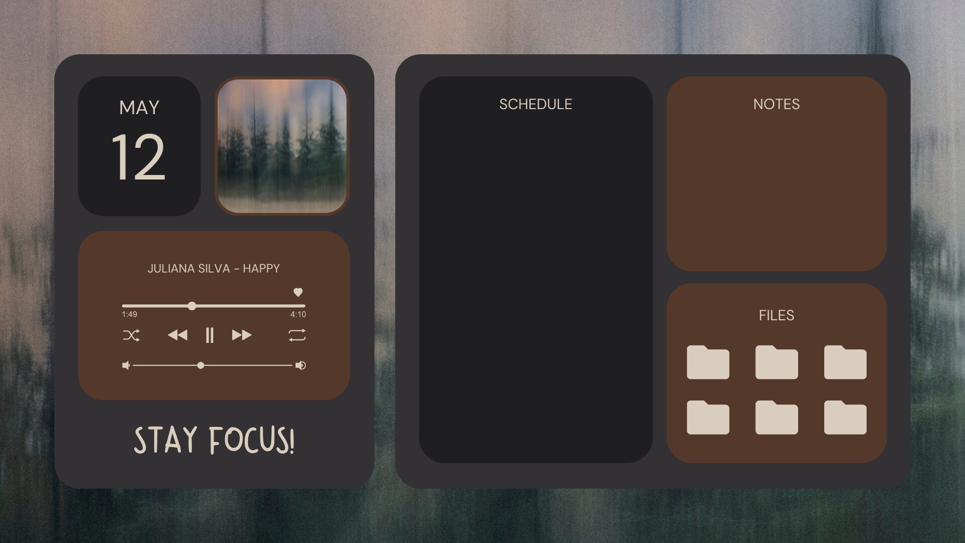 Black Collage Desktop Wallpaper Template - Etsy