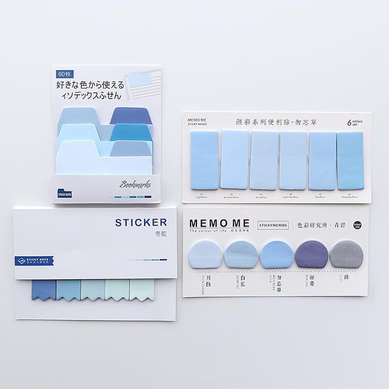 Colorful Memopad Sticky Notes / Simple Index Stickers / - Etsy