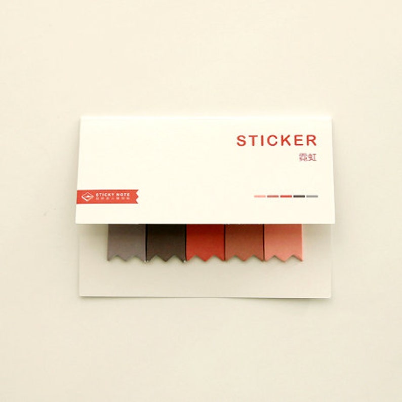 Colorful Memopad Sticky Notes / Simple Index Stickers / - Etsy