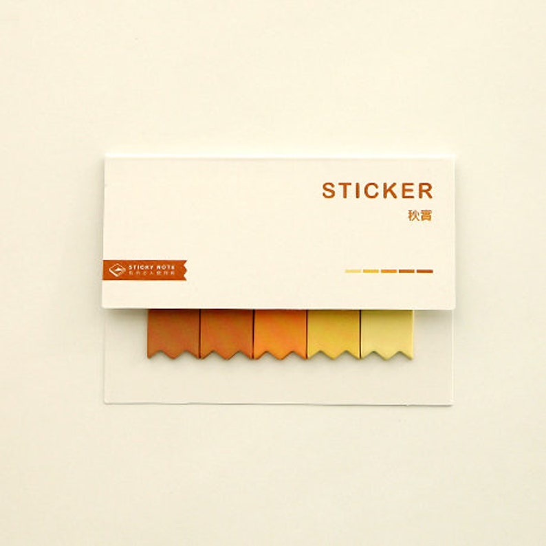 Colorful Memopad Sticky Notes / Simple Index Stickers / - Etsy