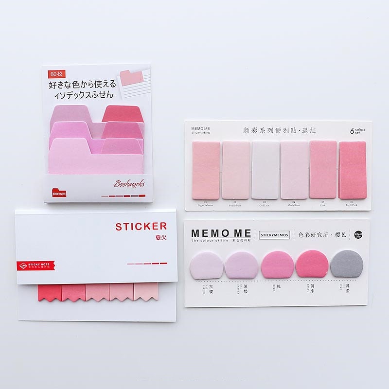 Colorful Memopad Sticky Notes / Simple Index Stickers / - Etsy