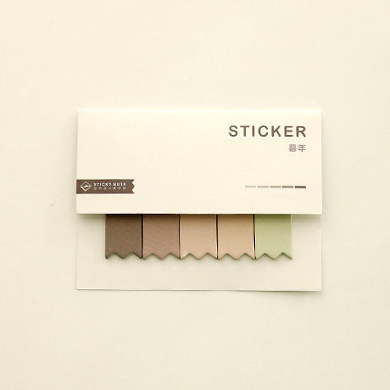 Colorful Memopad Sticky Notes / Simple Index Stickers / - Etsy