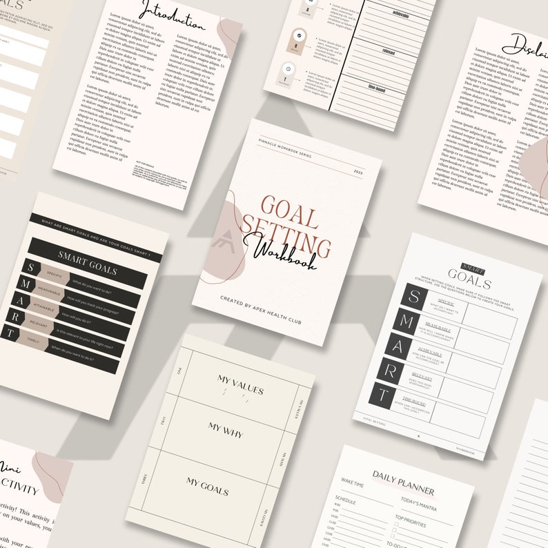 Goal Setting Workbook - Etsy
