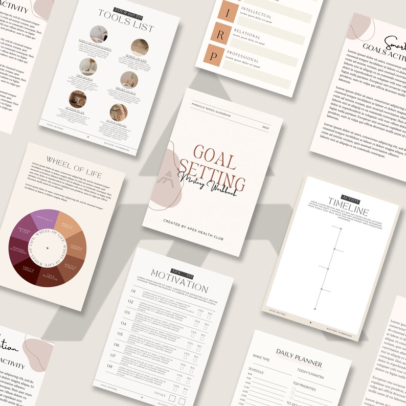 Mastery Goal Setting Workbook - Etsy