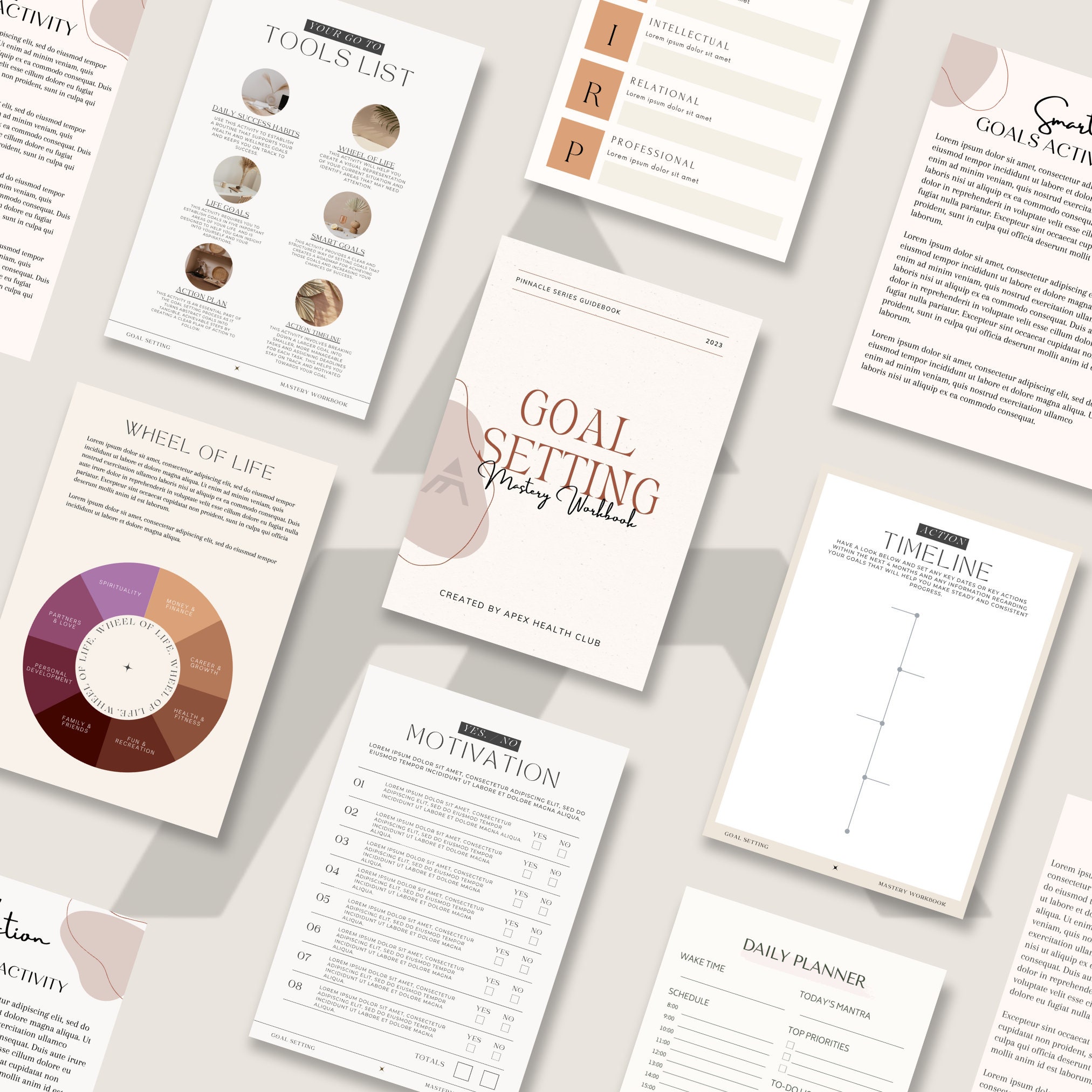 Mastery Goal Setting Workbook - Etsy