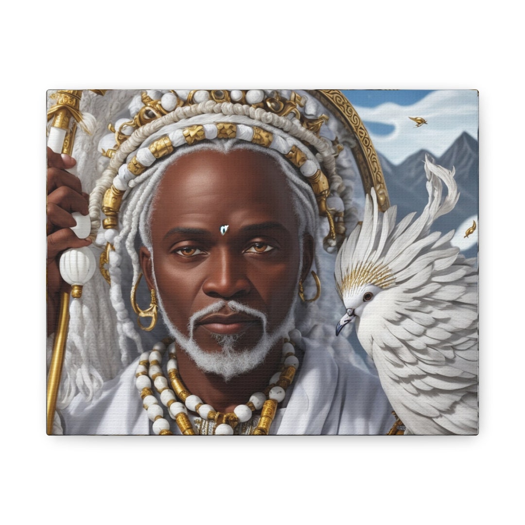 Obatala Canvas Gallery Wraps AI Designed Art Orisha of - Etsy