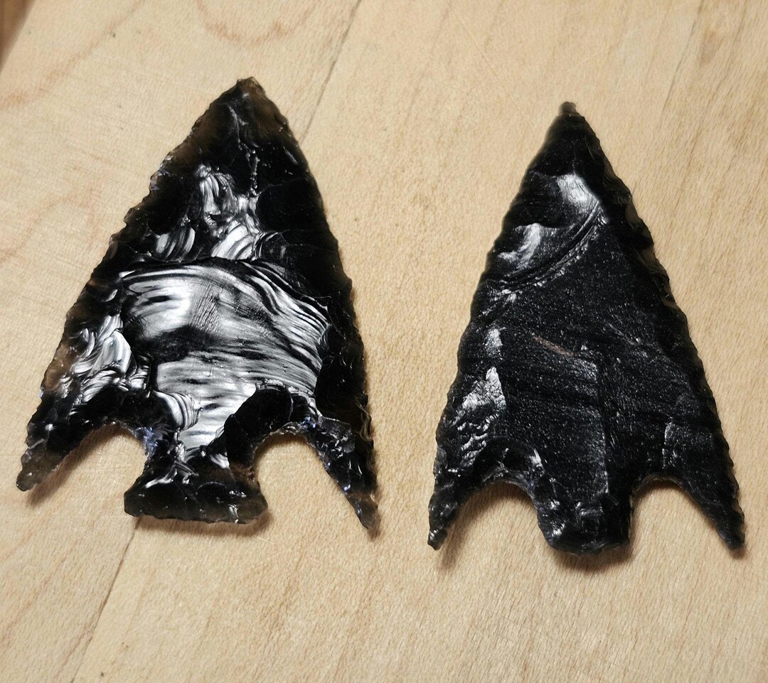 Obsidian Arrowheads - Set of 2 - Etsy