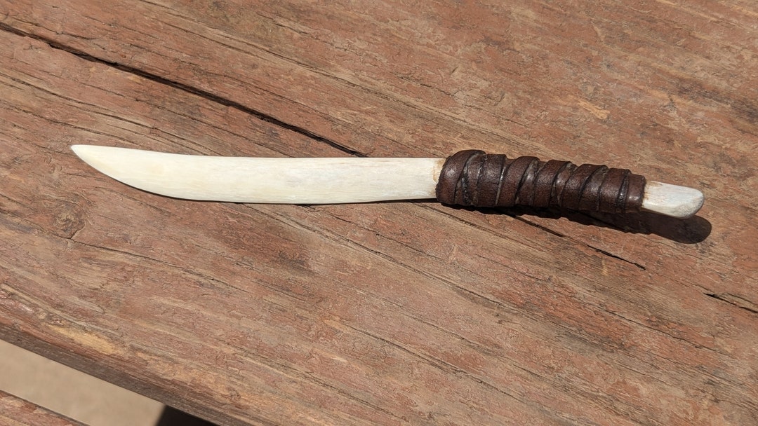 Deer-rib Primitive Knife - Etsy