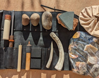 Four Tools, Basic Flint Knapping Kit Obsidian - Etsy
