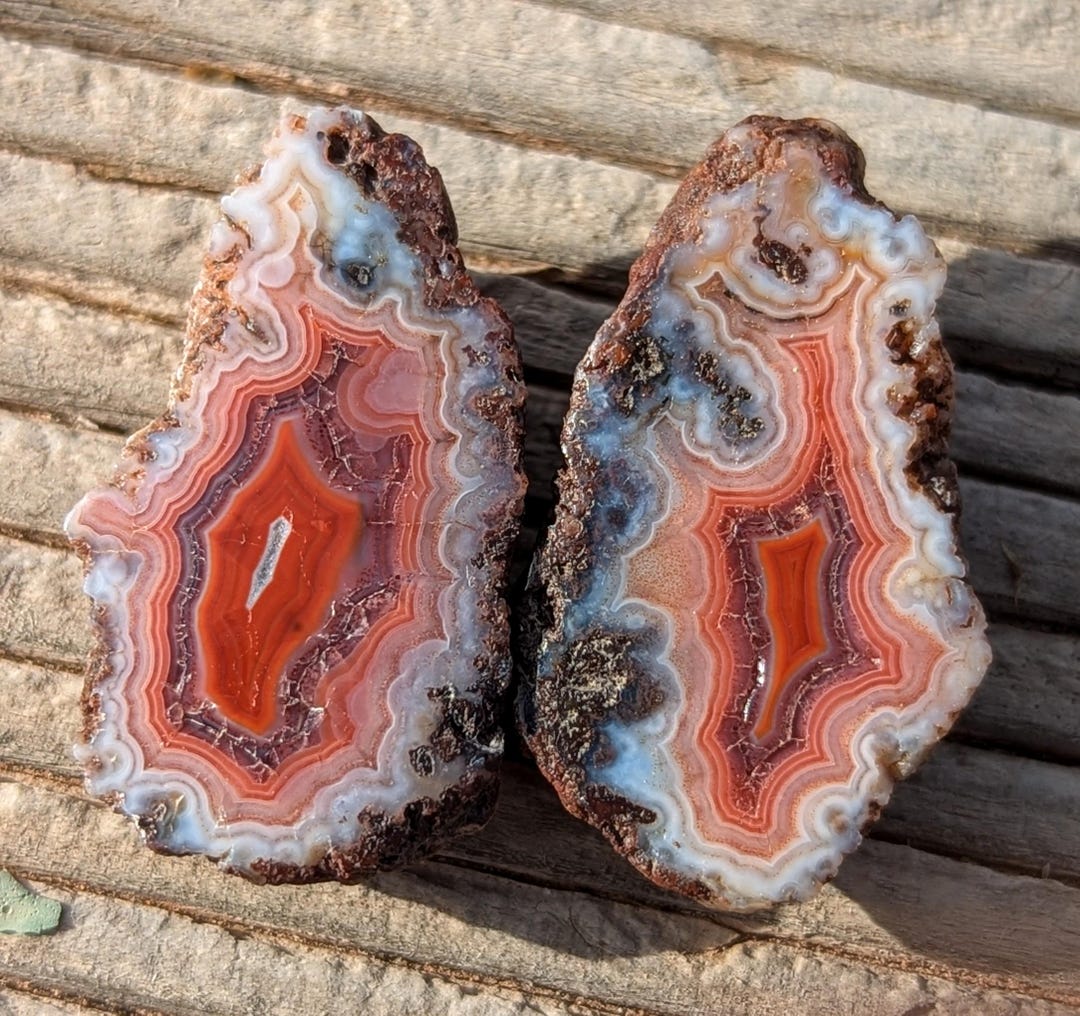 Malawi Agate Nodule Halves - Matching Pair - Etsy