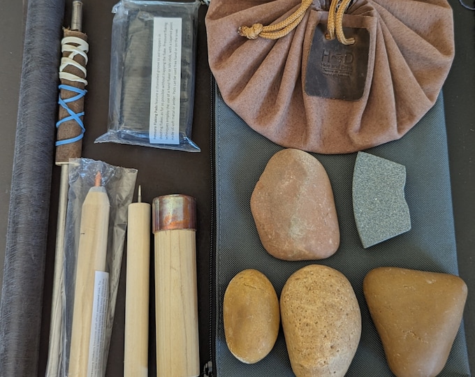 Four Tools, Basic Flint Knapping Kit Obsidian - Etsy