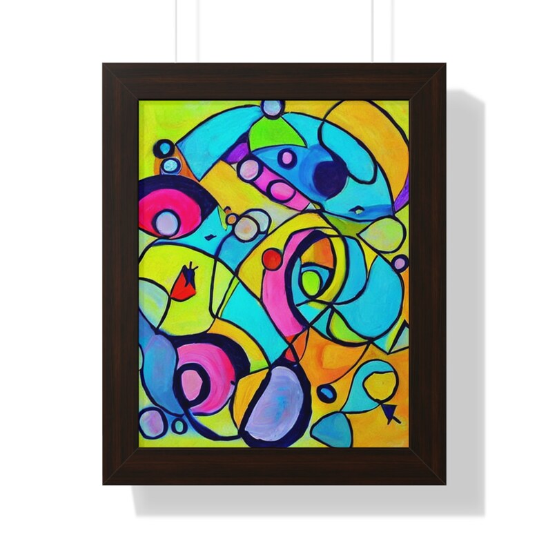 Collaborative Painting Framed Vertical Poster. - Etsy