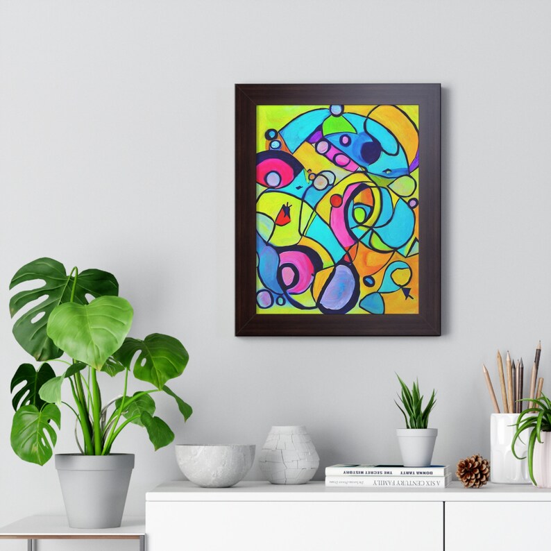 Collaborative Painting Framed Vertical Poster. - Etsy