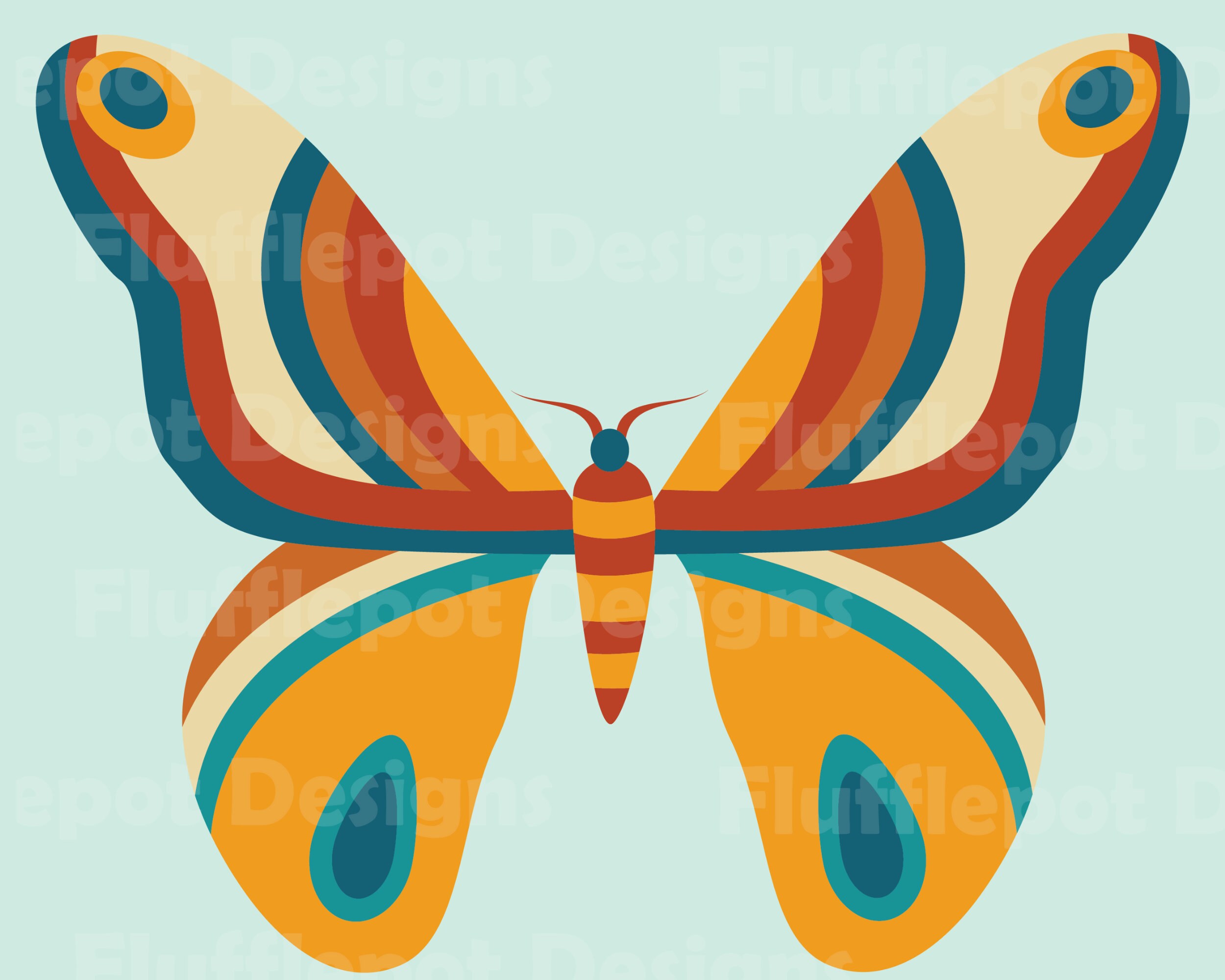 Vintage Moth Clipart, Beautiful Moth Svgs, Vector Moth Clipart, Cutting ...