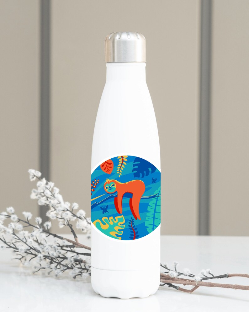 Cute Sloth Printable Sticker, Hi-res PNG, Instant Download, Sloth ...