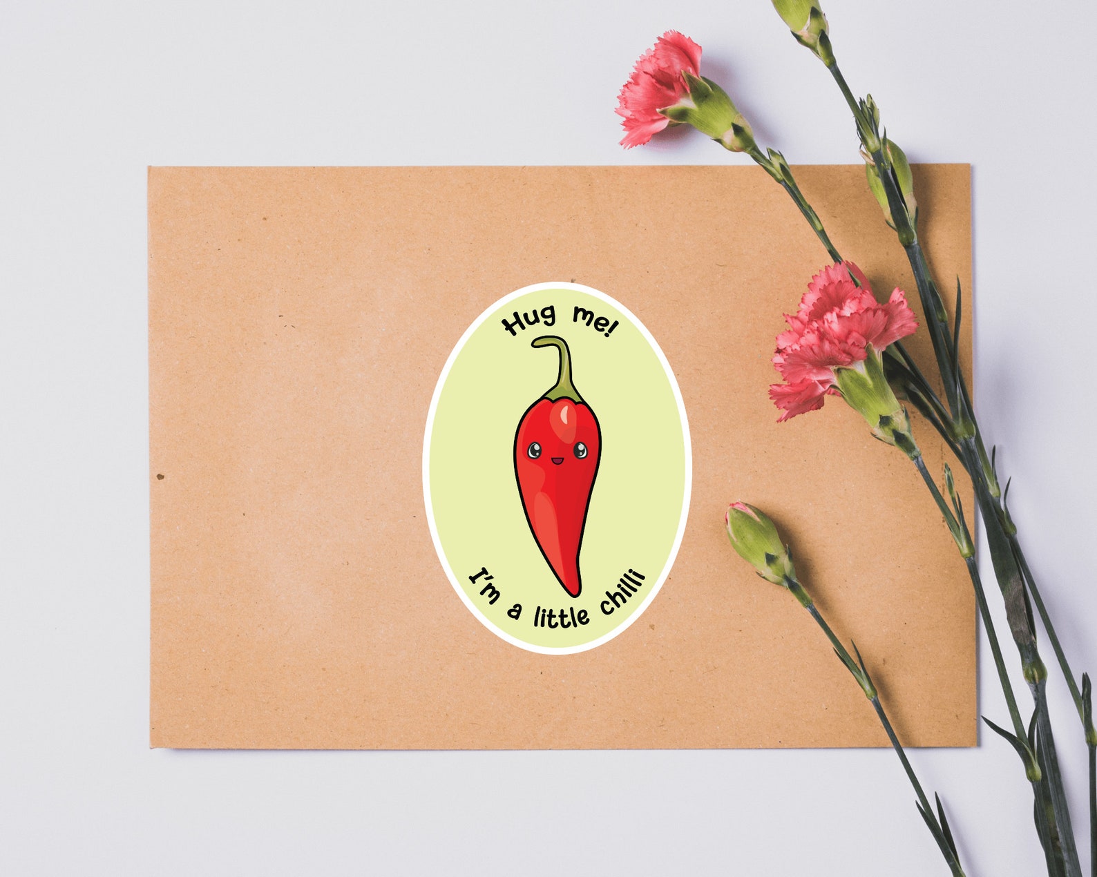 Cute Chilli Pepper Printable Sticker, PNG, Instant Download, Chili ...