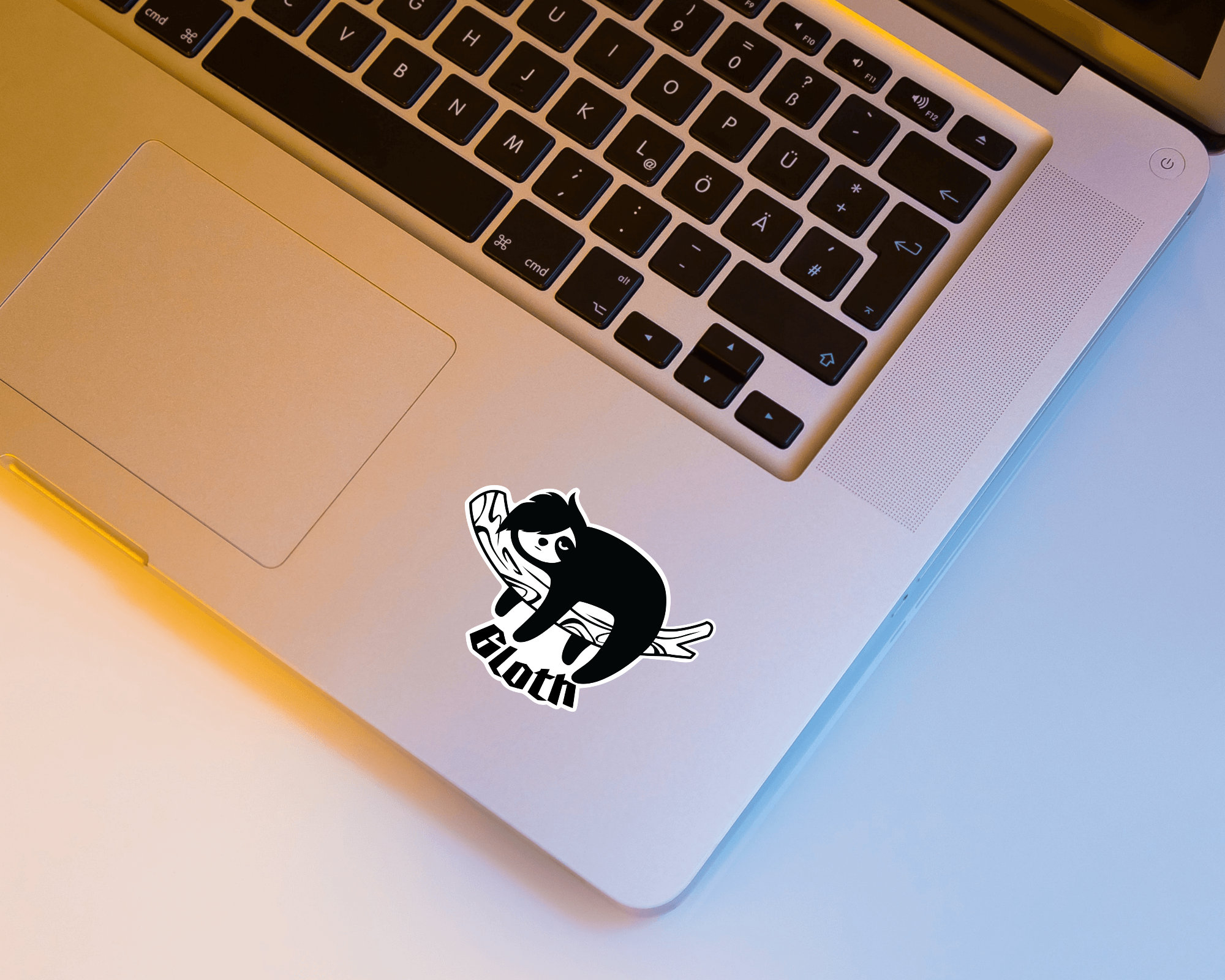 Cute Gothic Sloth Printable Sticker, Hi-res PNG, Instant Download ...