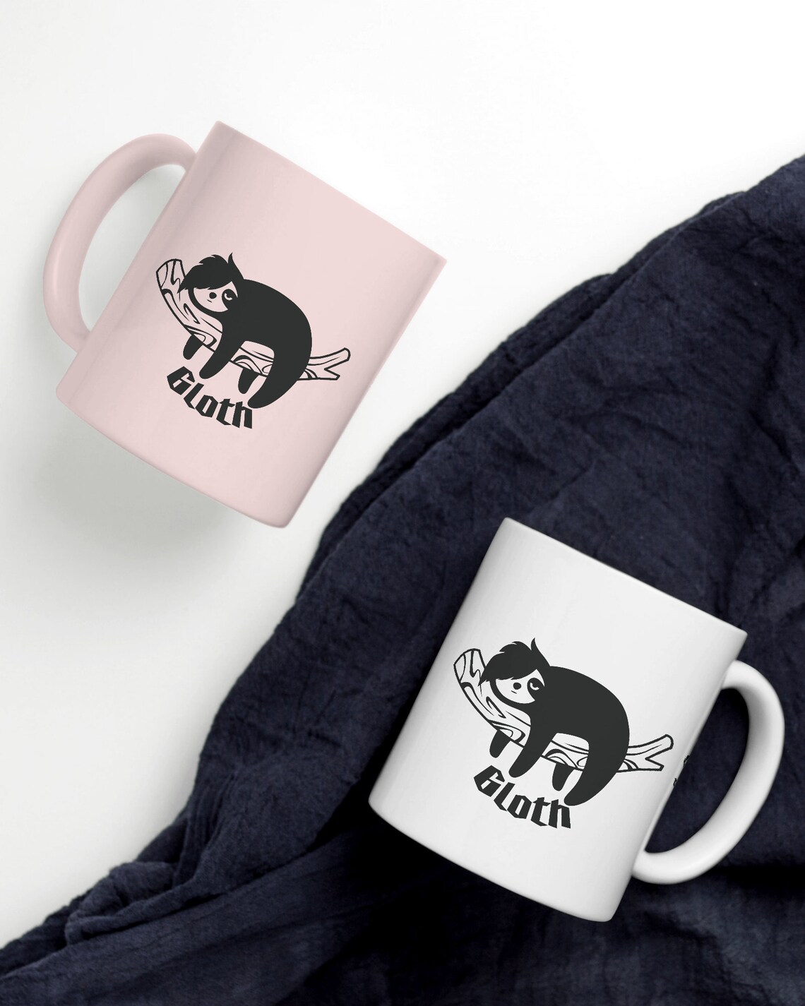 Goth Sloth Clipart: Emo Sloth SVG, Cricut Cut Files (digital Download ...