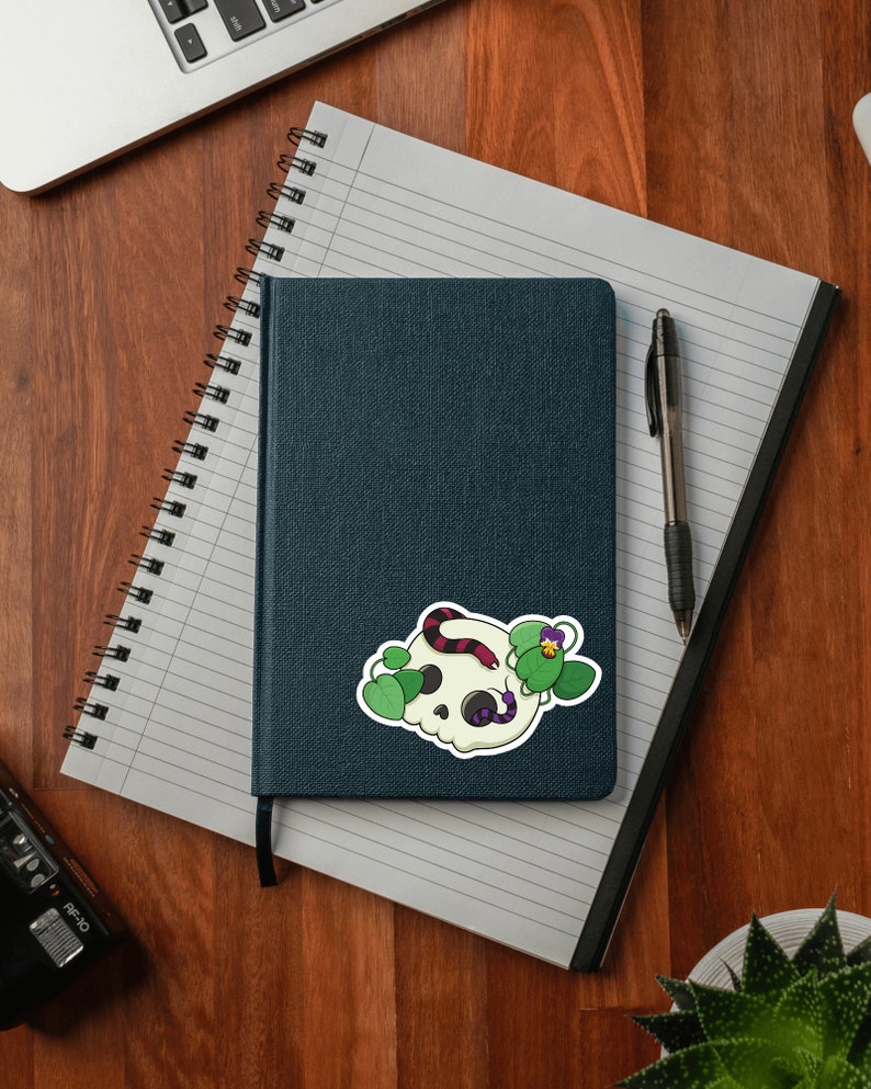 Cute Skull Printable Sticker Hi-res PNG Skull Downloadable - Etsy