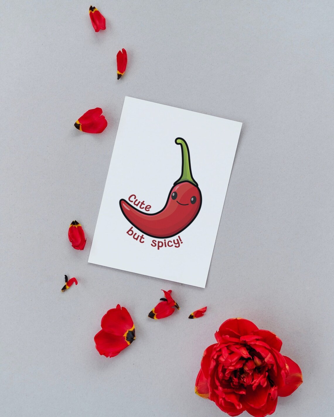 Cute Chilli Pepper Printable Sticker, PNG, Instant Download, Chili ...