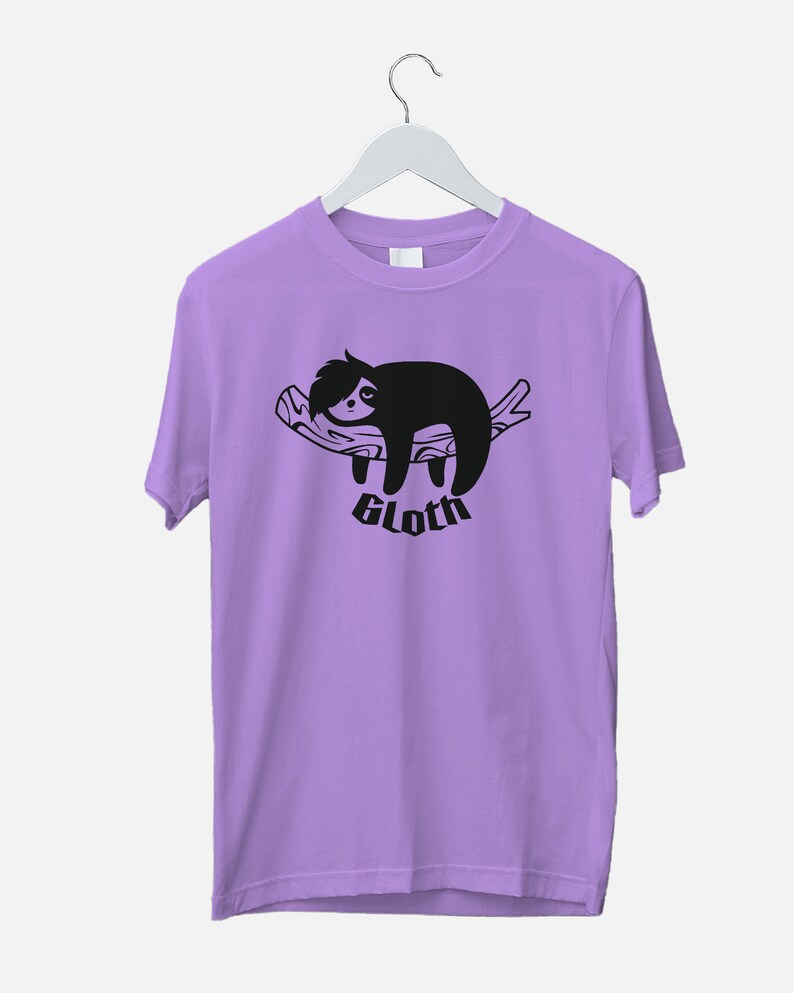 Goth Sloth Clipart: Emo Sloth SVG, Cricut Cut Files (digital Download ...