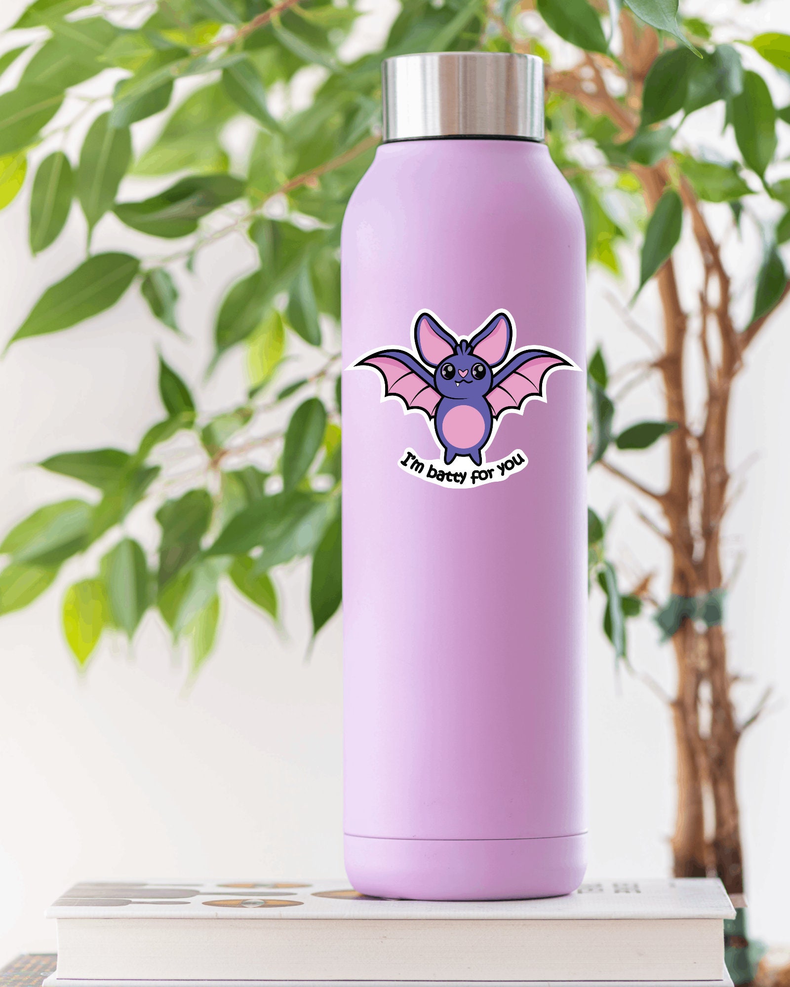 Cute Bat Printable Sticker, Hi-res PNG Bat Downloadable, Instant ...