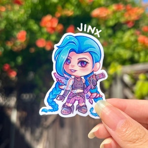 ARCANE STICKERS // Jinx Vi Ekko Caitlyn Caitvi Lol League of Legends ...