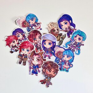 ARCANE STICKERS // Jinx Vi Ekko Caitlyn Caitvi Jayce Viktor Timebomb ...