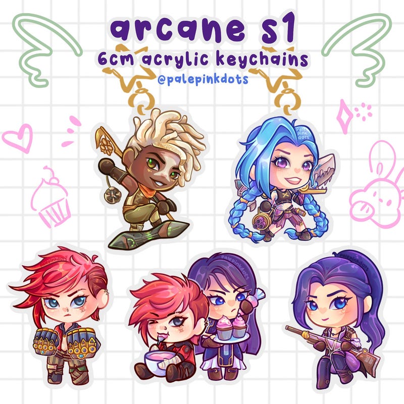 Arcane Keychain - Etsy