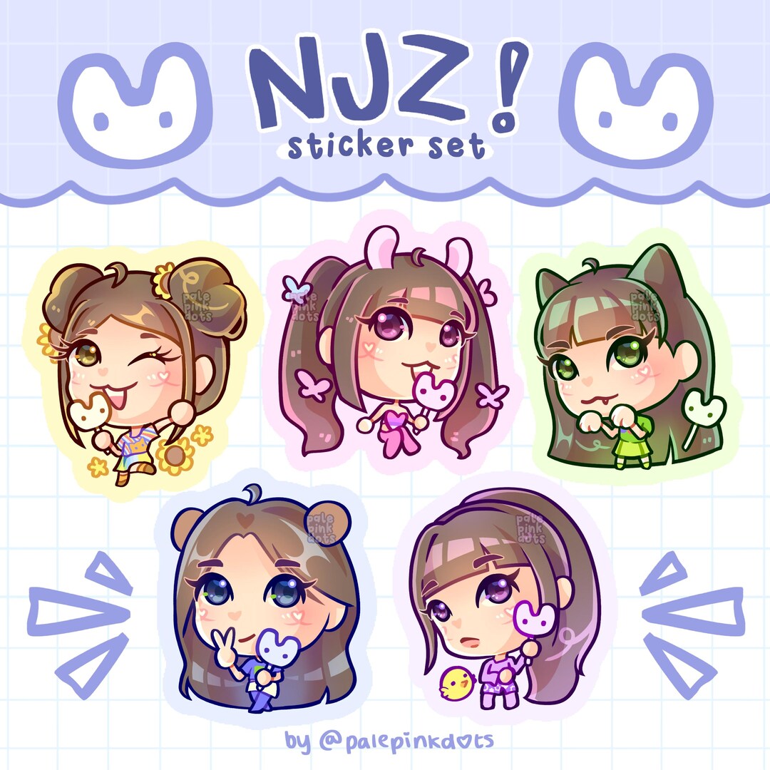 NEW JEANS STICKERS // Holographic Njz Nwjns Danielle Hanni Haerin Minju ...