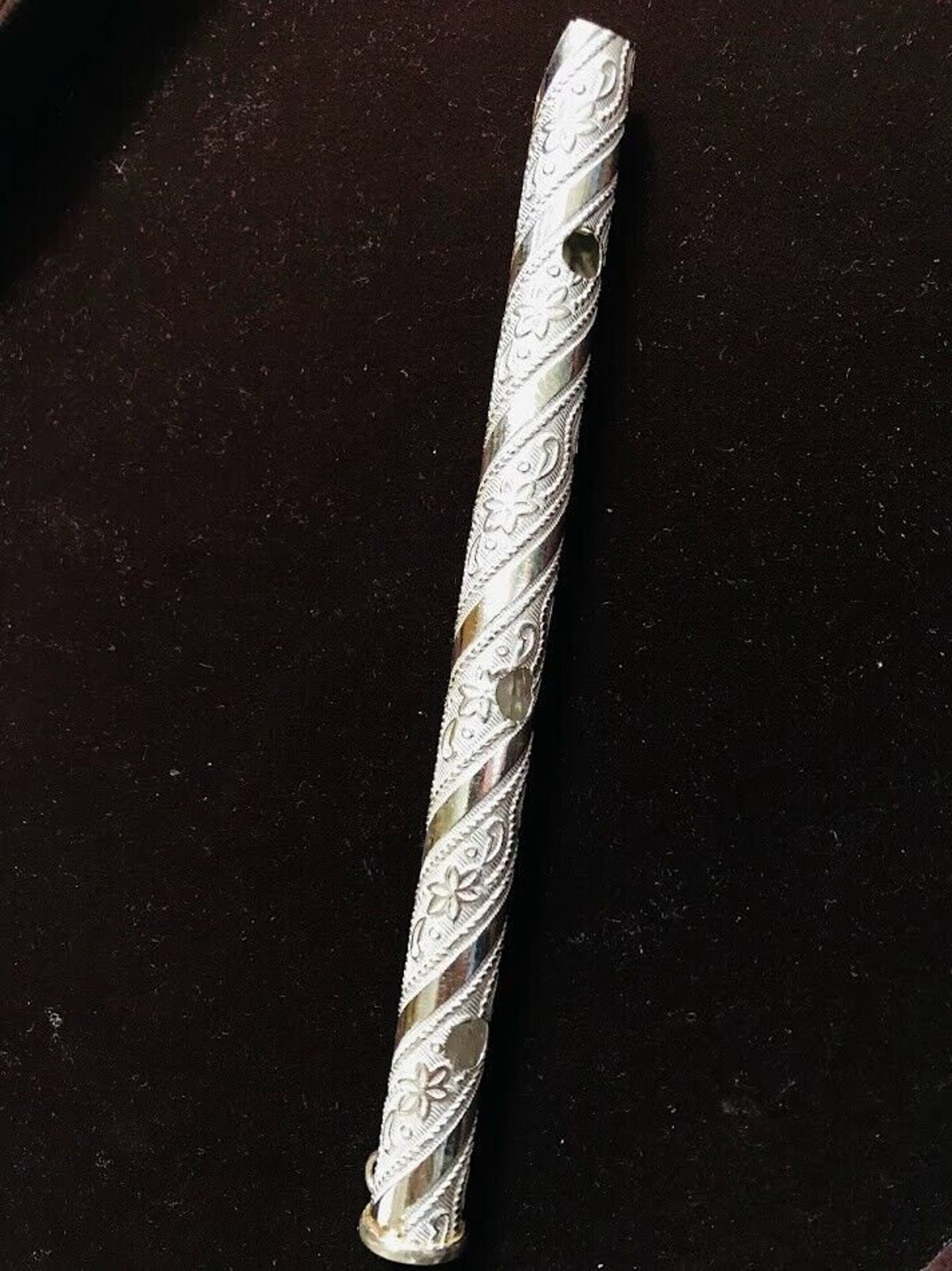 Silver God Lord Krishna Flute, Stunning Divine Krishna Silver Bansuri ...